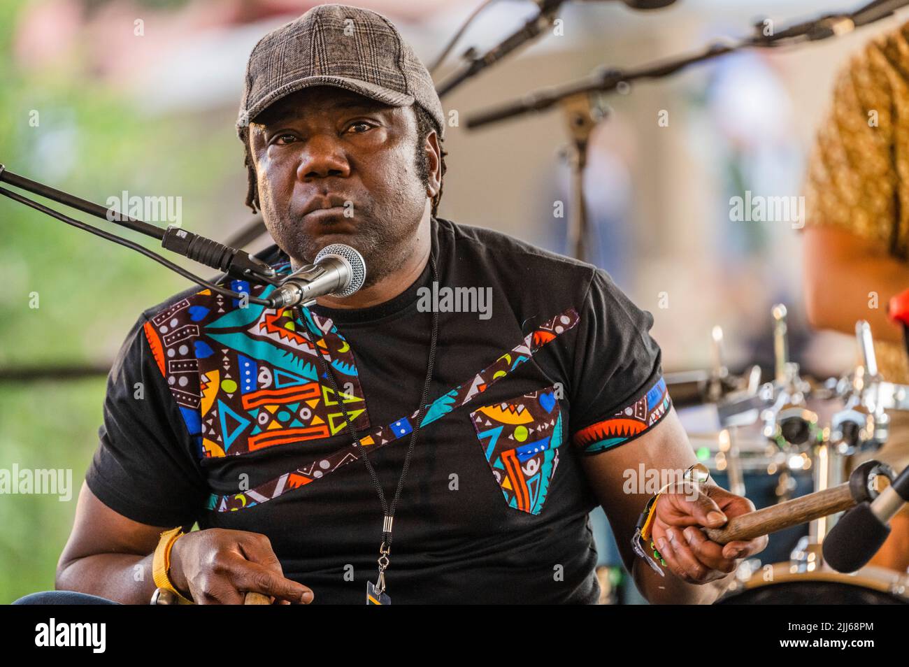 Henham Park, Suffolk, UK. 23rd July, 2022. The Glasgow African Balafon ...