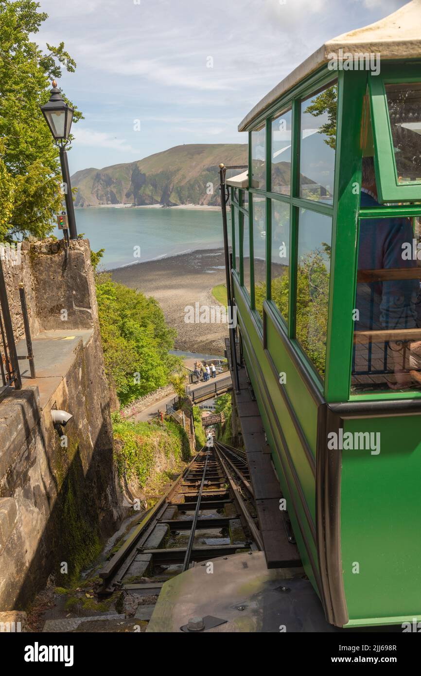 The Lynton and Lynmouth Cliff Railway Stock Photo - Alamy