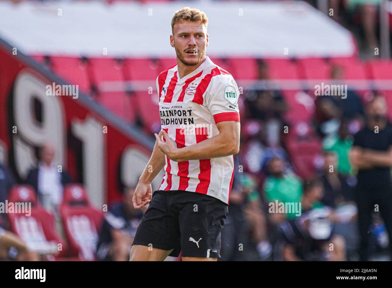 EINDHOVEN, NETHERLANDS - JULY 23: Yorbe Vertessen of PSV during the pre ...