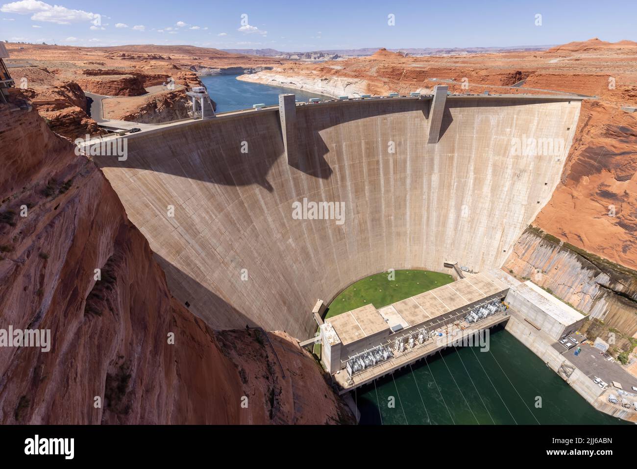 Glen Canyon Dam and Colorado River in Page, Arizona, United States of ...