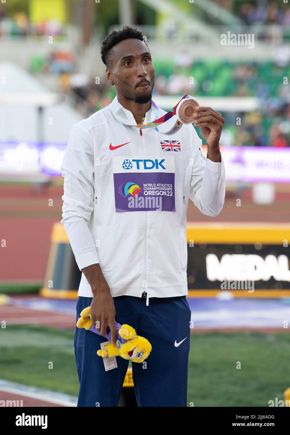 Matthew Hudson - Smith bronze medal ceremony in the men’s 400m final ...