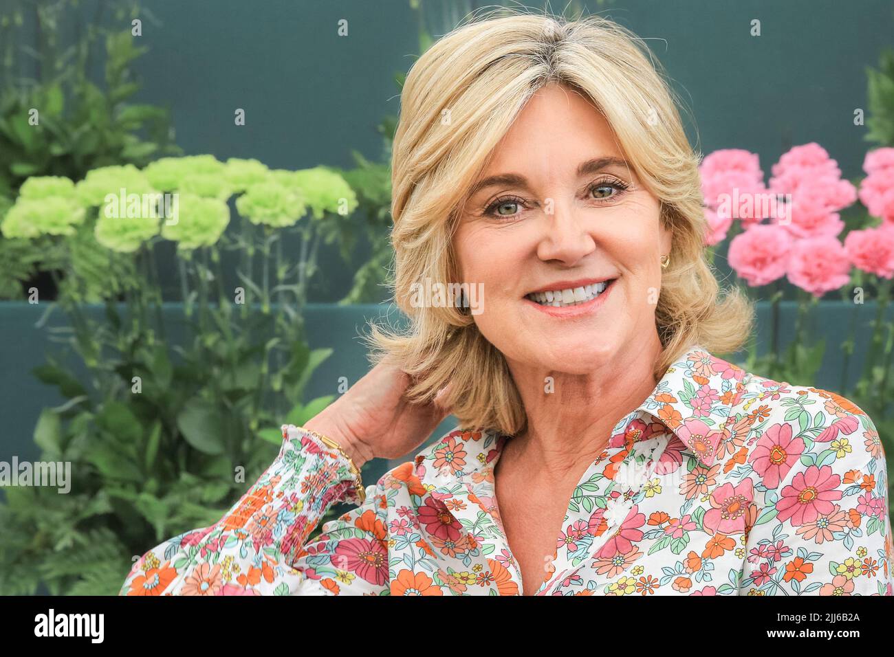 Anthea Turner, TV presenter, press day at Hampton Court Palace Garden ...