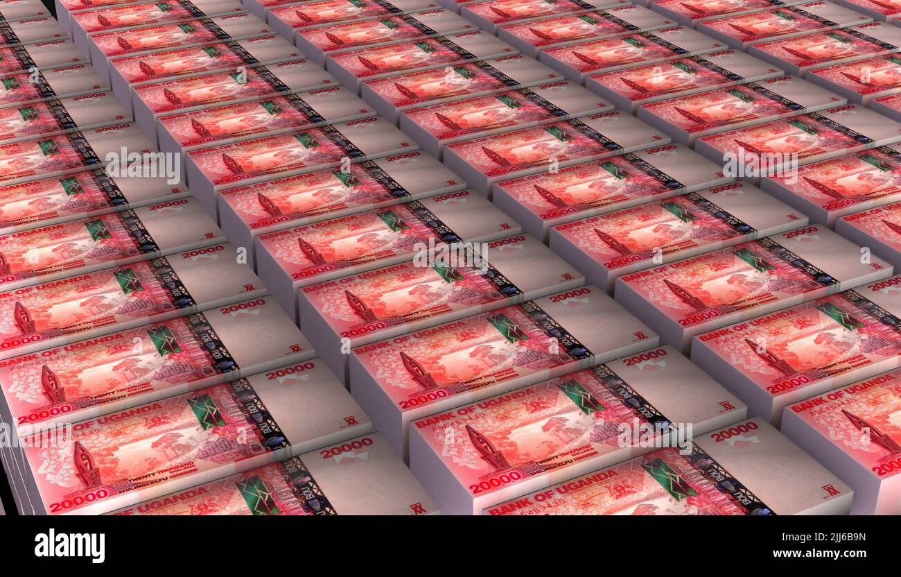 3D Illustration Uganda 20000 Shillings money banknote Stock Photo - Alamy