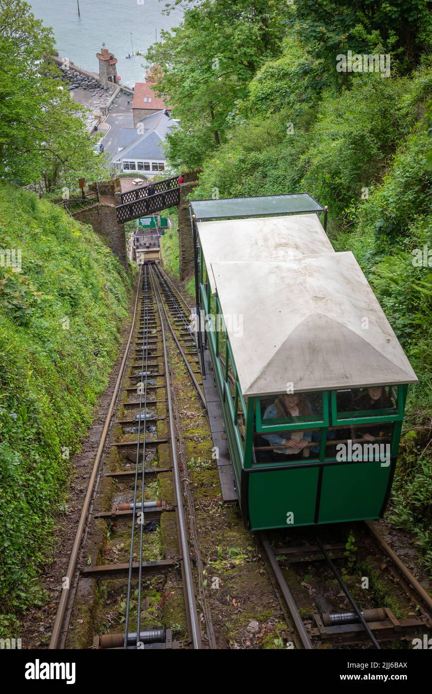 The Lynton and Lynmouth Cliff Railway Stock Photo - Alamy