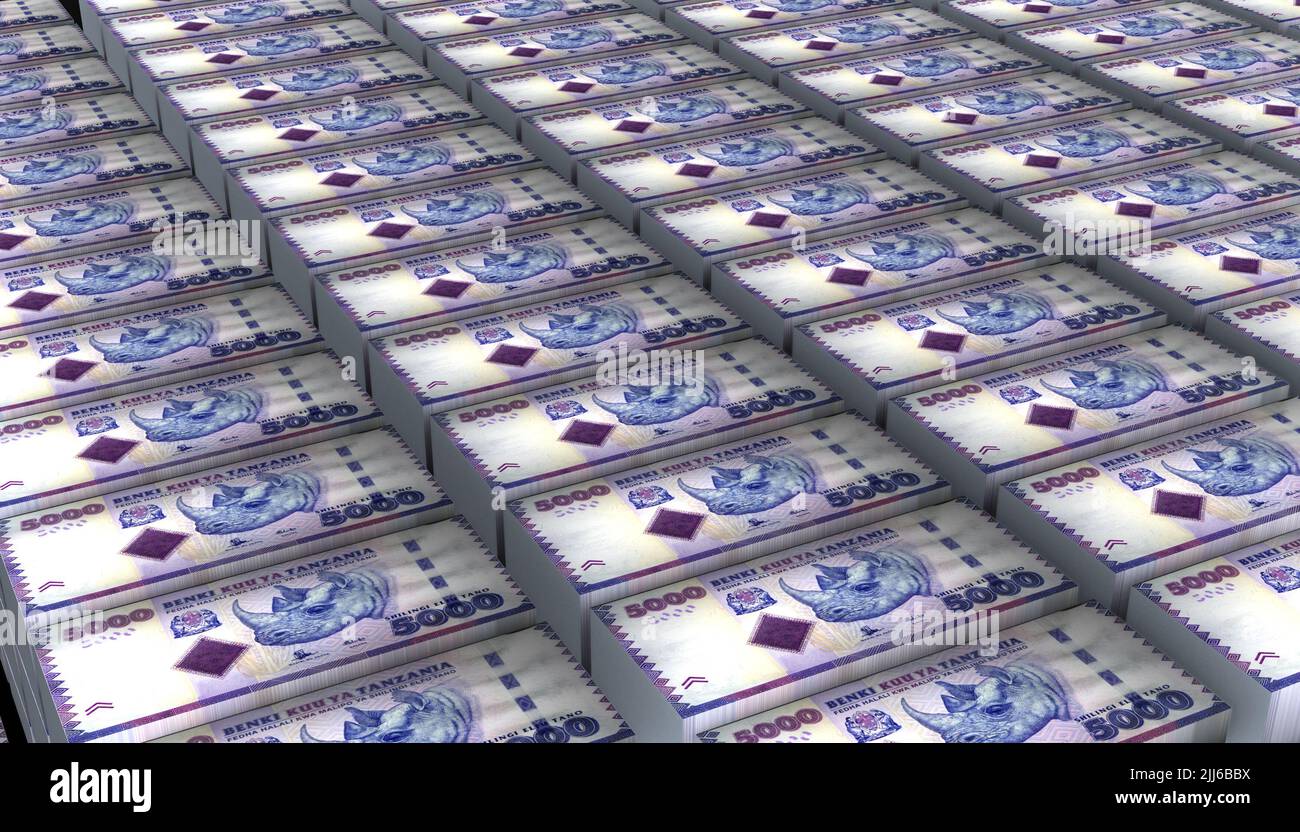 3D Illustration Tanzania 5000 Shillings money banknote Stock Photo - Alamy