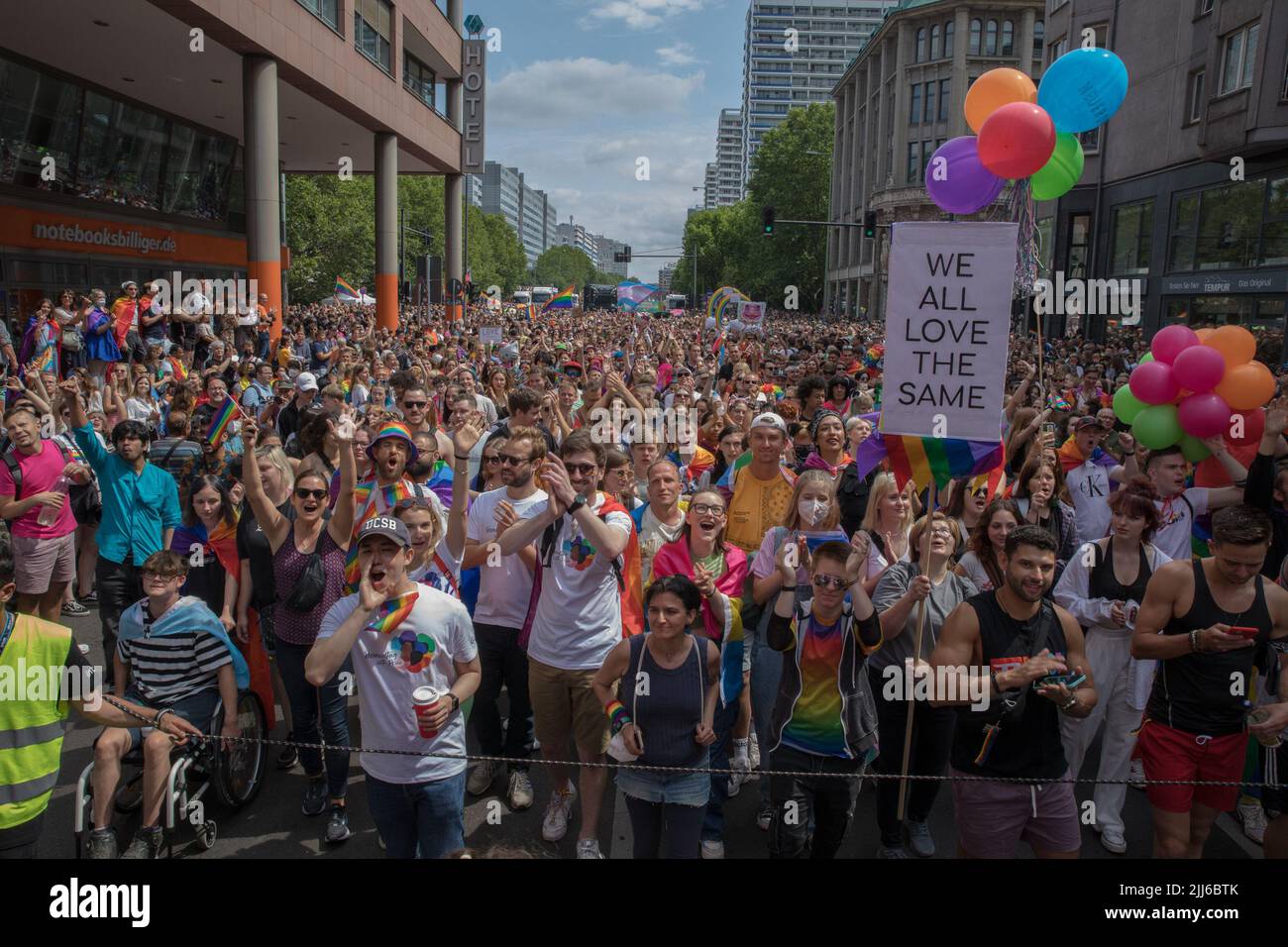 The 44th Berlin Pride Celebration, also known as Christopher Street Day ...