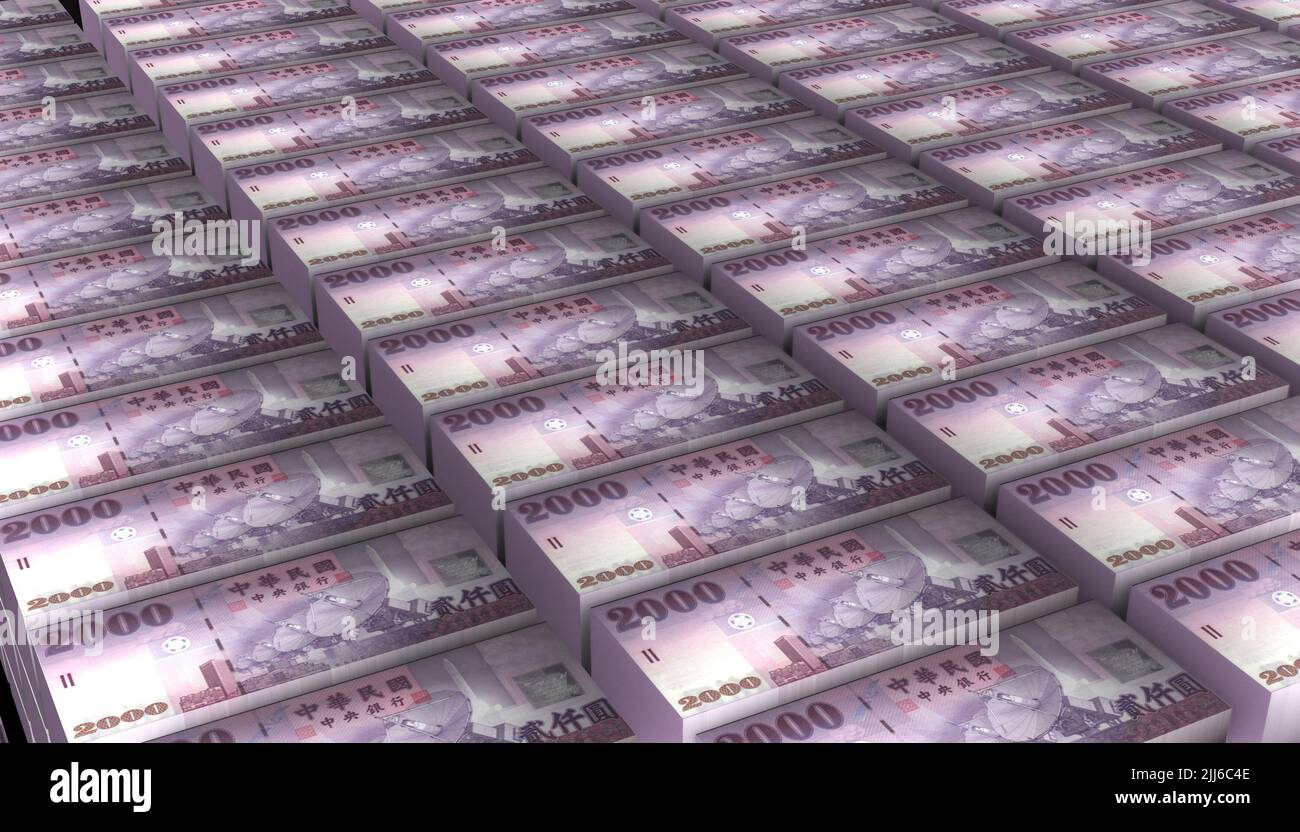 3D Illustration New Taiwan Dollar Money Banknote Stock Photo Alamy