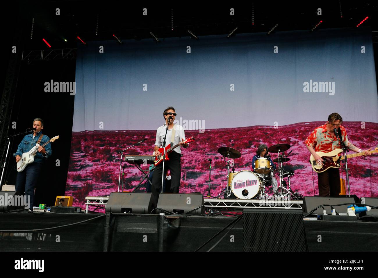 The Vaccines play the Sarah Nulty main stage at Tramlines Stock Photo ...