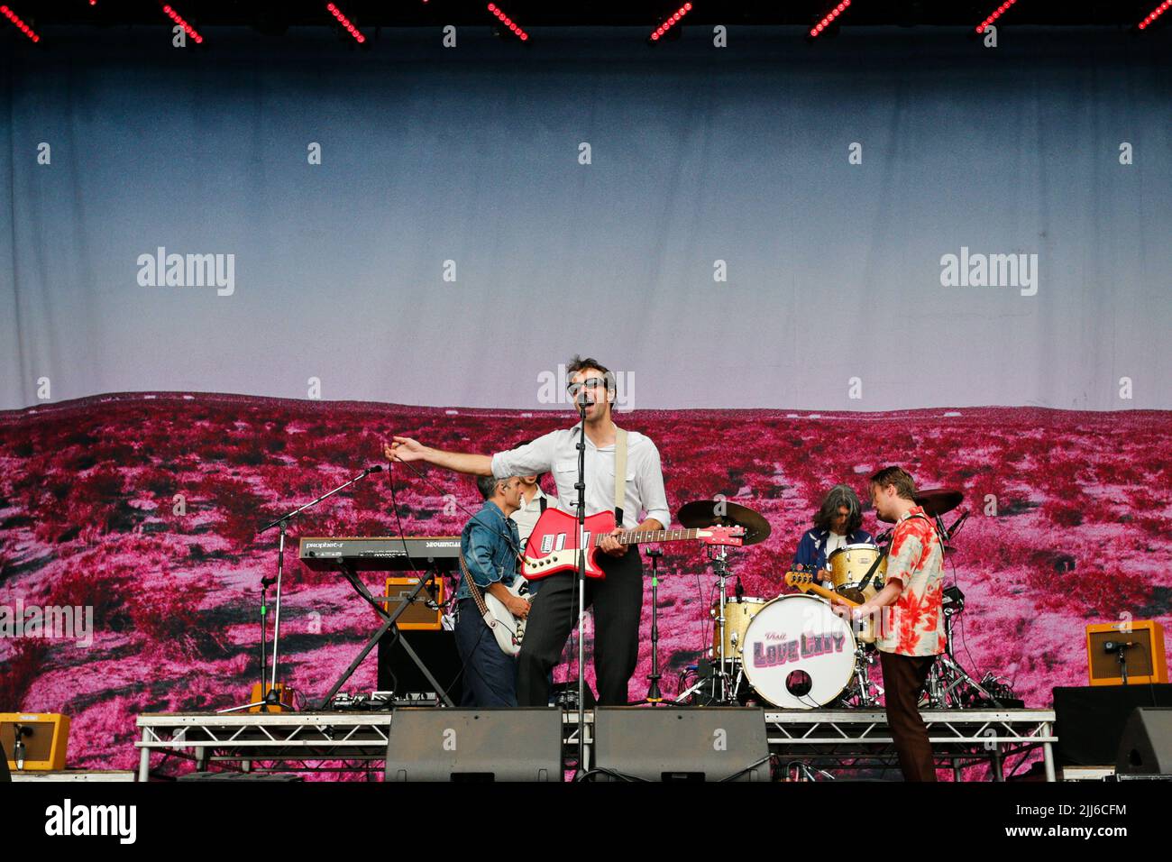 The Vaccines play the Sarah Nulty main stage at Tramlines Stock Photo ...