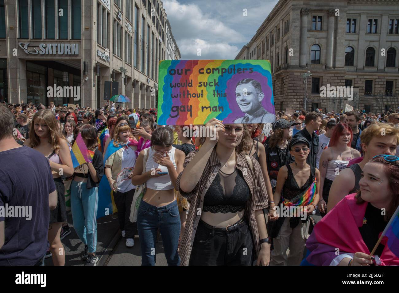 The 44th Berlin Pride Celebration, also known as Christopher Street Day ...