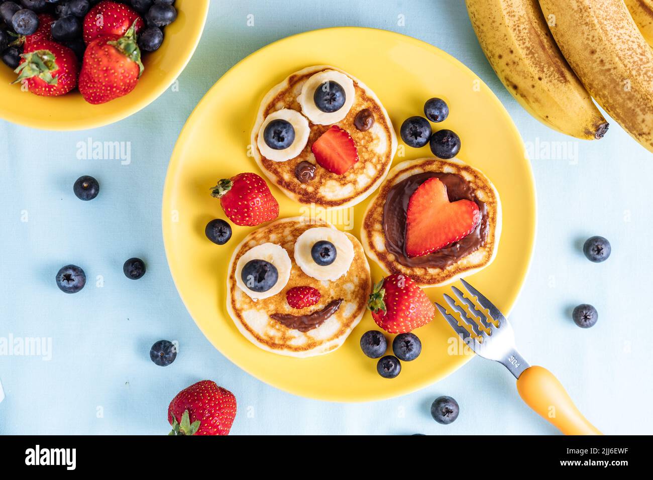 Kids food background hi-res stock photography and images - Alamy