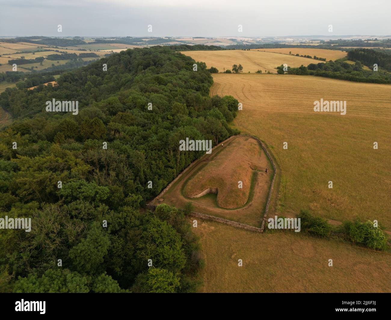 Belas Knap Neolithic Long Barrow Cotswold Severn Cairn Aerial Photo ...