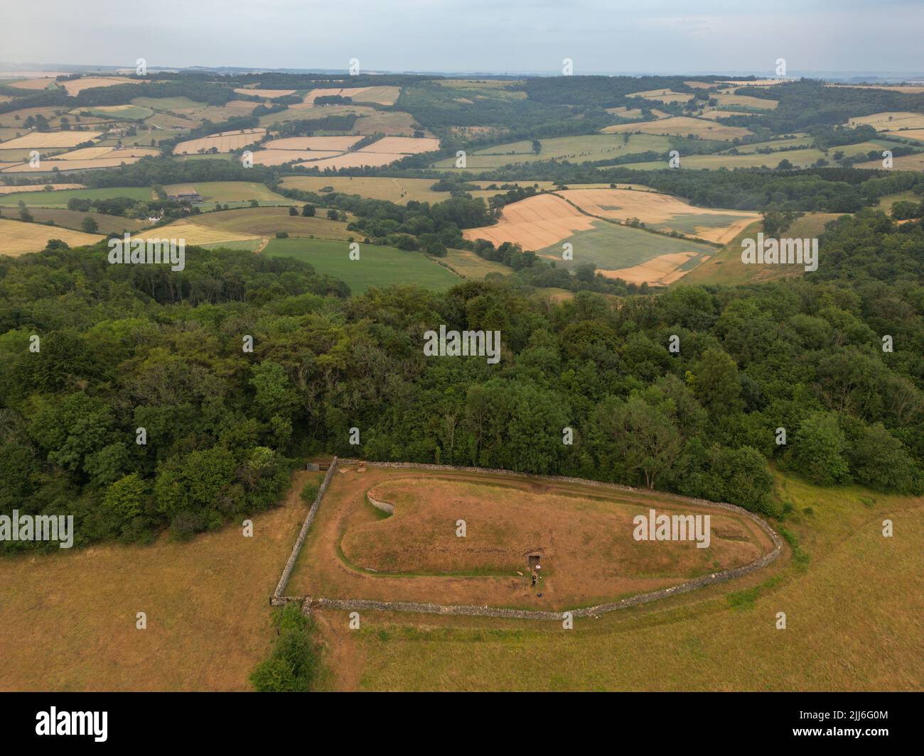 Belas Knap Neolithic Long Barrow Cotswold Severn Cairn Aerial Photo ...