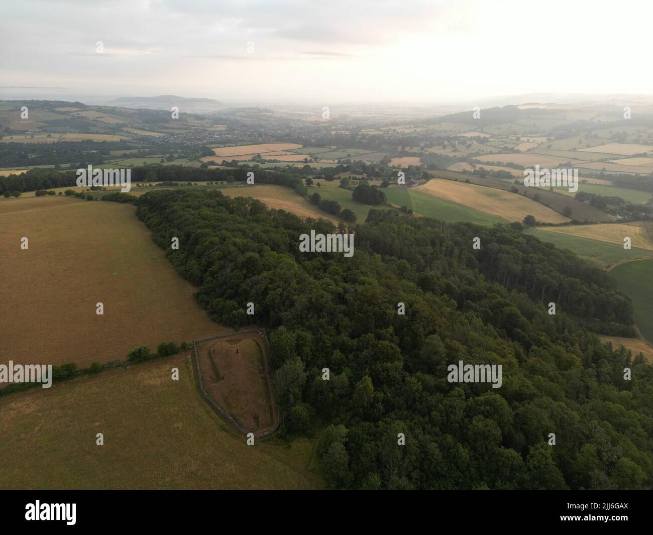 Belas Knap Neolithic Long Barrow Cotswold Severn Cairn Aerial Photo ...