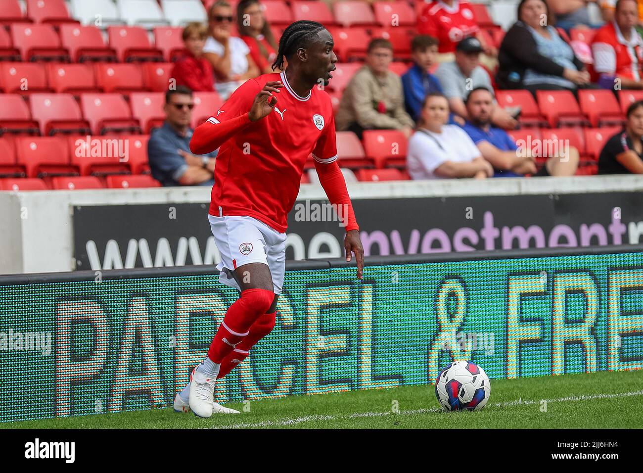 Devante Cole #44 of Barnsley keeps the ball in play Stock Photo - Alamy