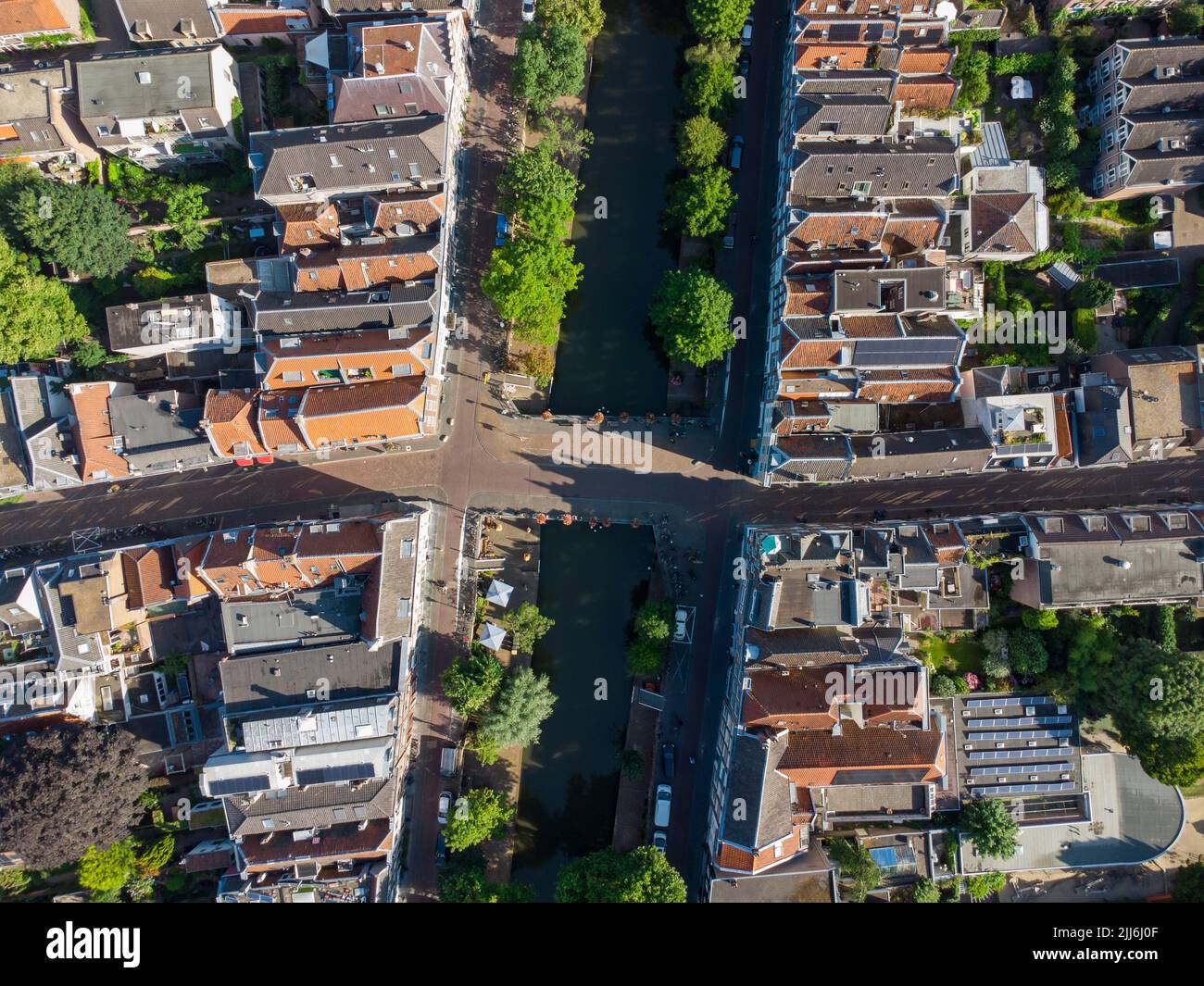 Aerial drone view streets buildings hi-res stock photography and images ...
