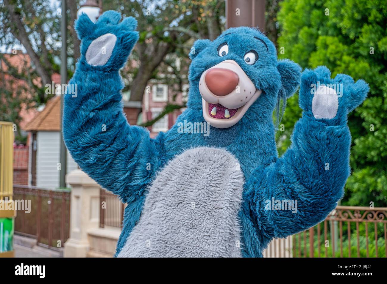 Baloo character in a parade at DIsney Magic Kingdom Stock Photo - Alamy