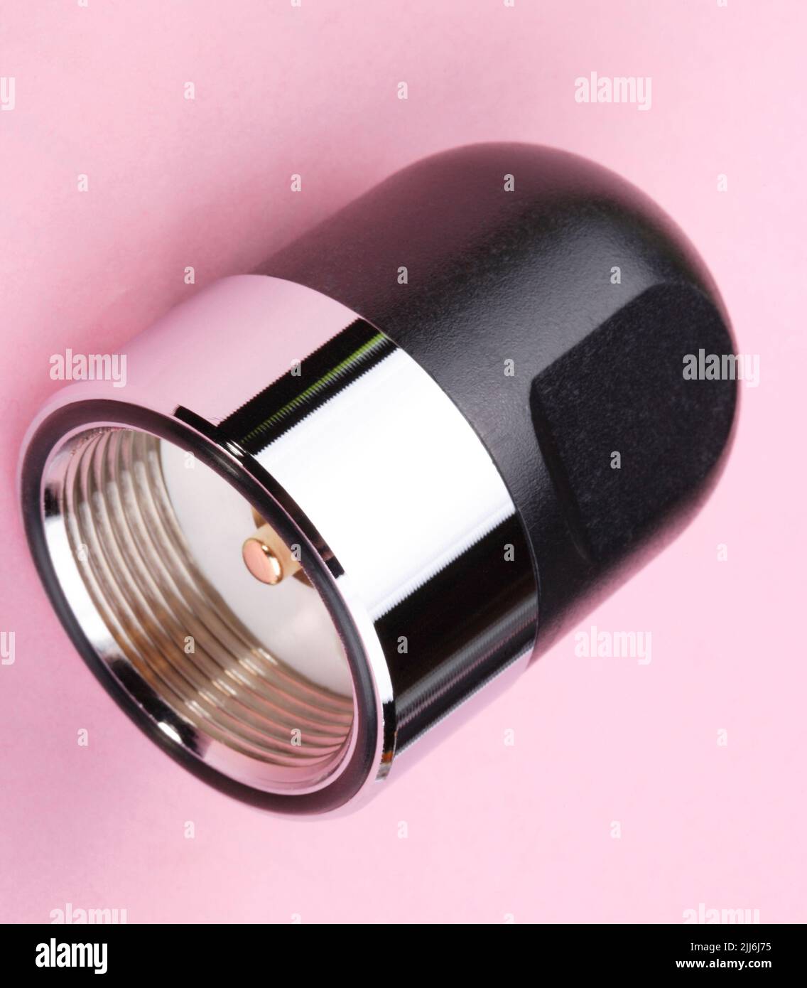 Radio Connector on Pink Background Stock Photo - Alamy