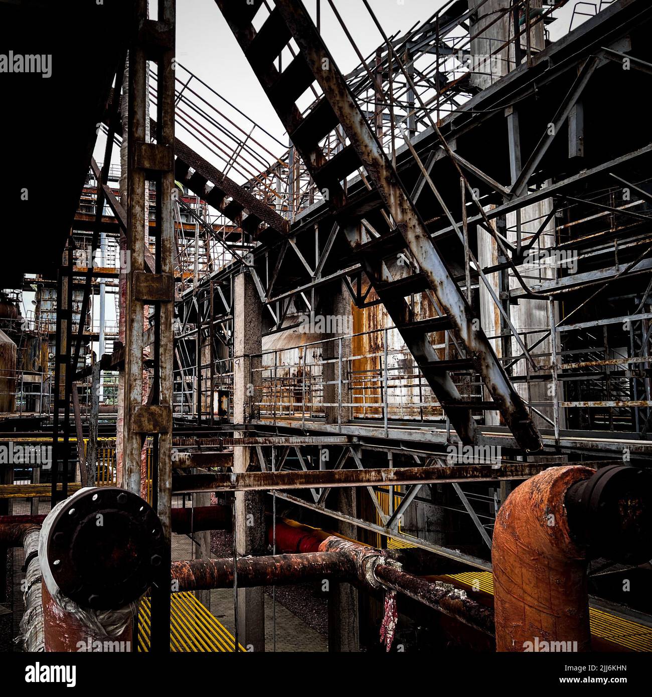 The details and the structure of the steel mill Stock Photo - Alamy