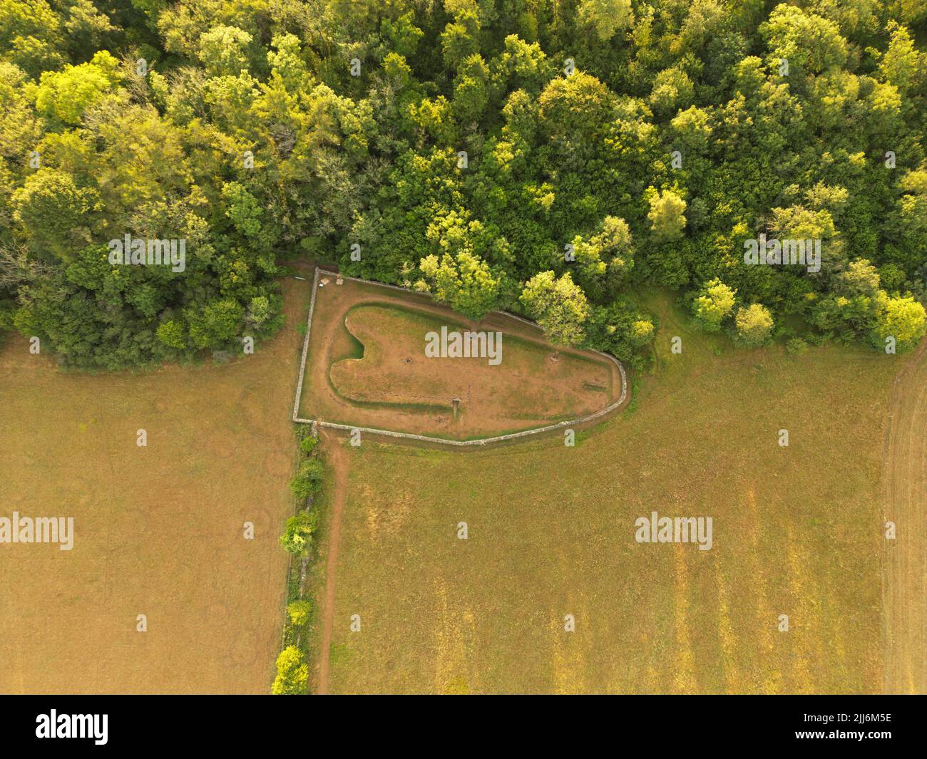 Belas Knap Neolithic Long Barrow Cotswold Severn Cairn Aerial Photo ...