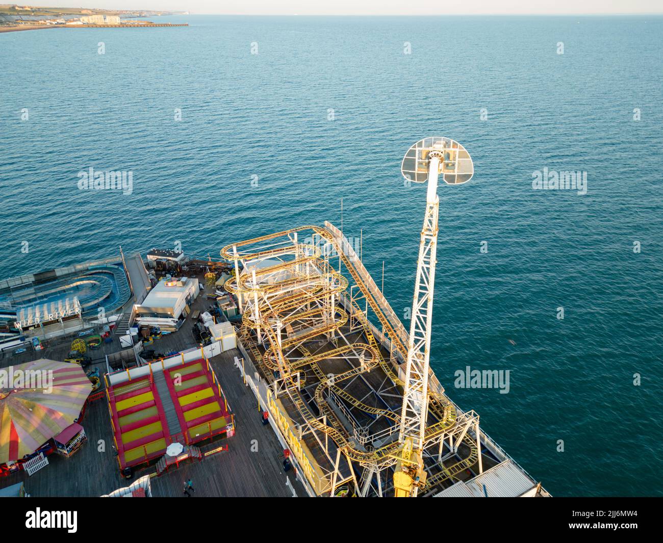 Aerial photo Brighton Palace Pier UK Stock Photo - Alamy
