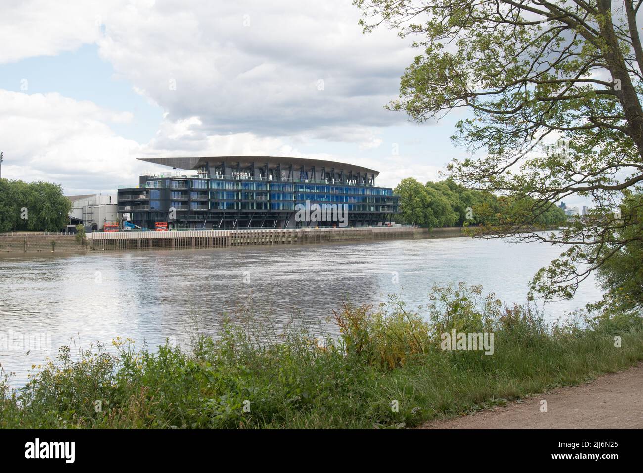 Craven Cottage (Fulham Football Club) Riverside Stand River Thames ...