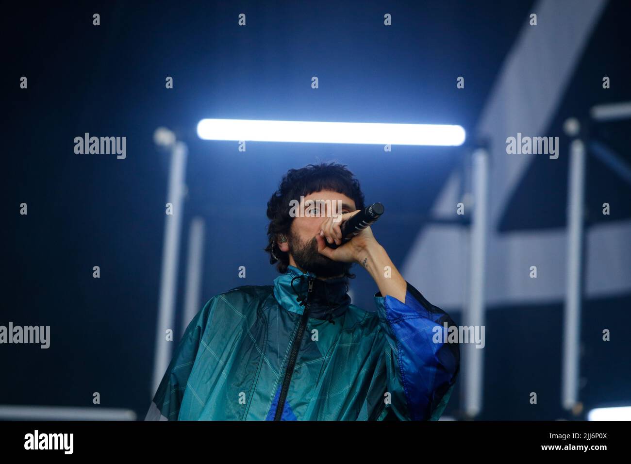 Sergio Pizzorno lead singer of Kasabian Stock Photo - Alamy