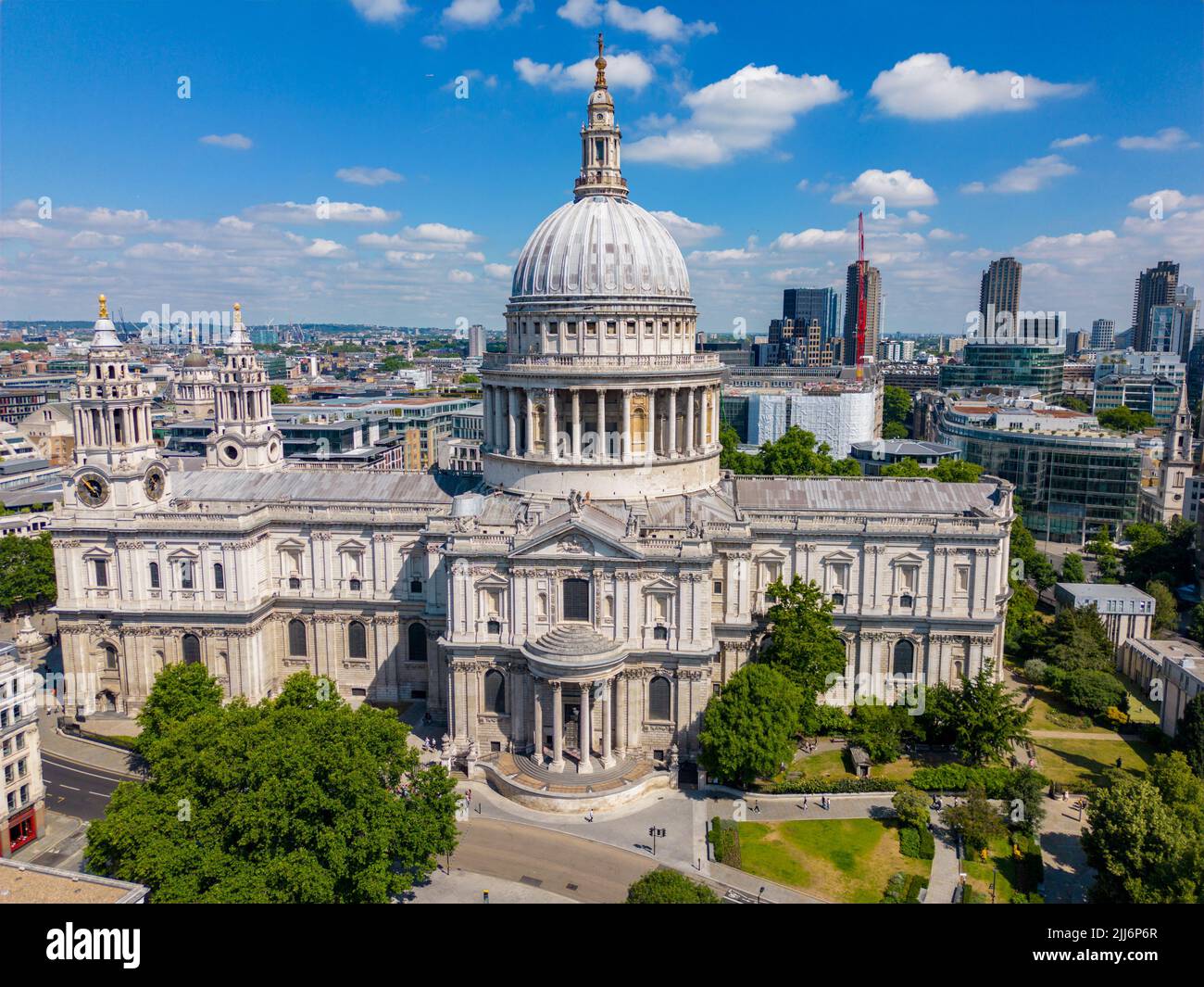 Aerial photo of the Saint Pauls Cathedral London UK Stock Photo - Alamy