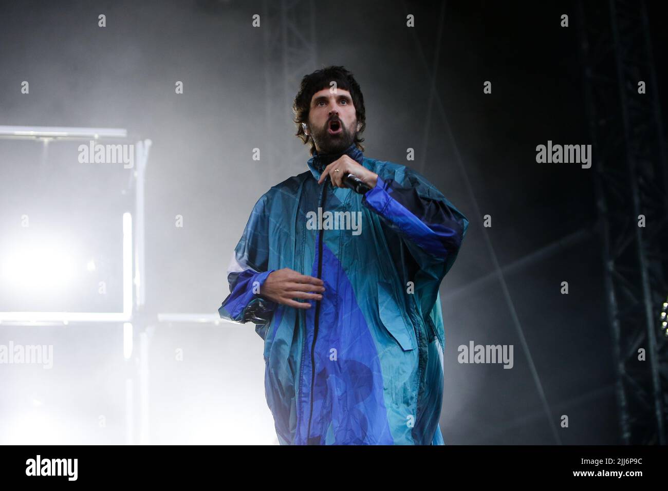 Sergio Pizzorno lead singer of Kasabian Stock Photo - Alamy