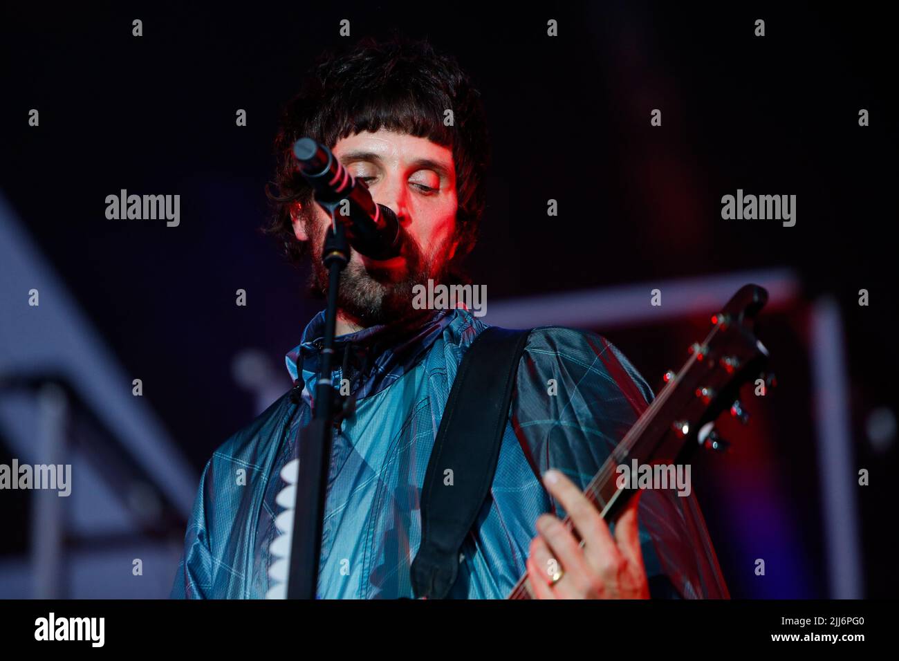 Sergio Pizzorno lead singer of Kasabian Stock Photo - Alamy