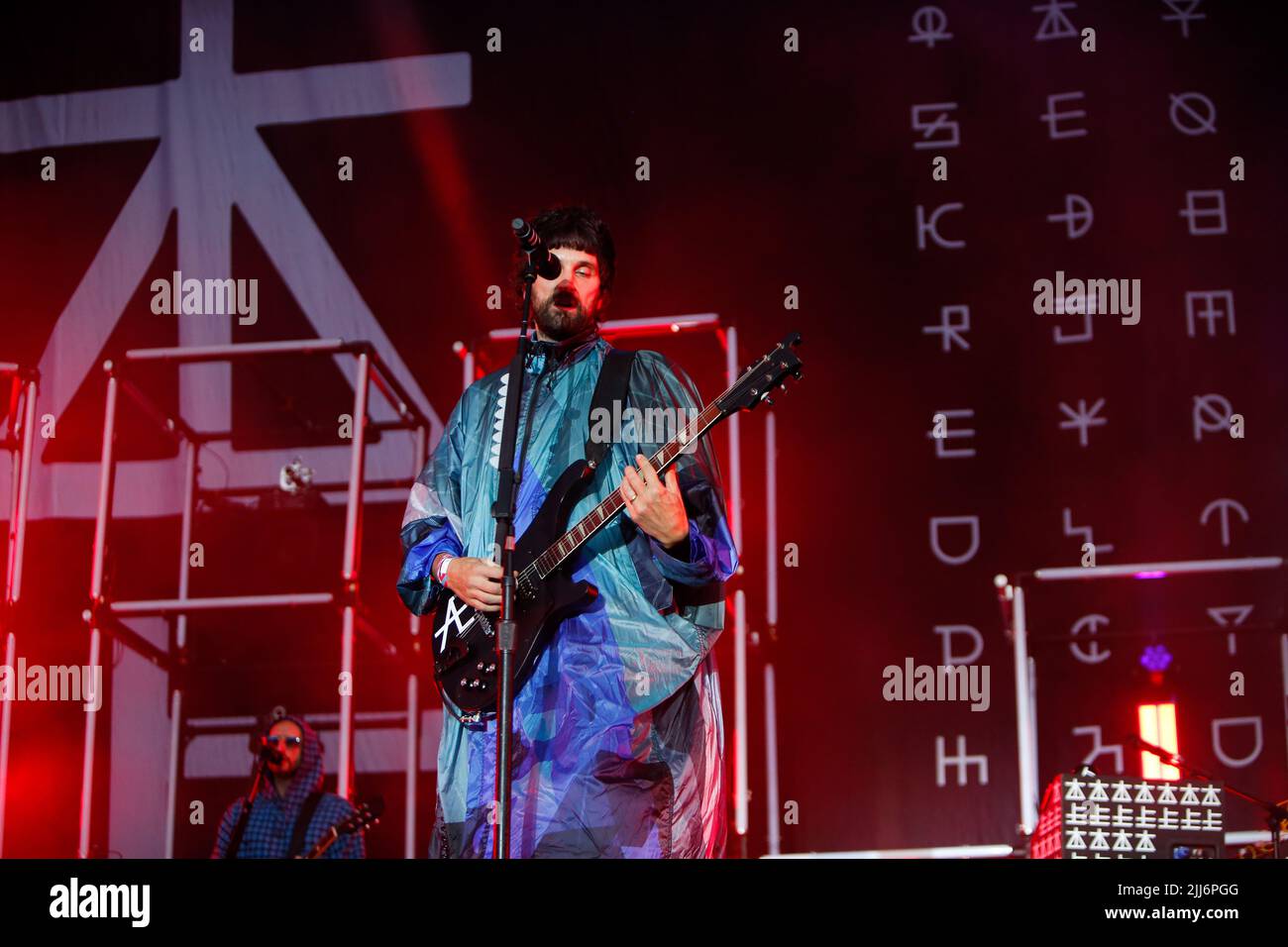 Sergio Pizzorno lead singer of Kasabian Stock Photo - Alamy