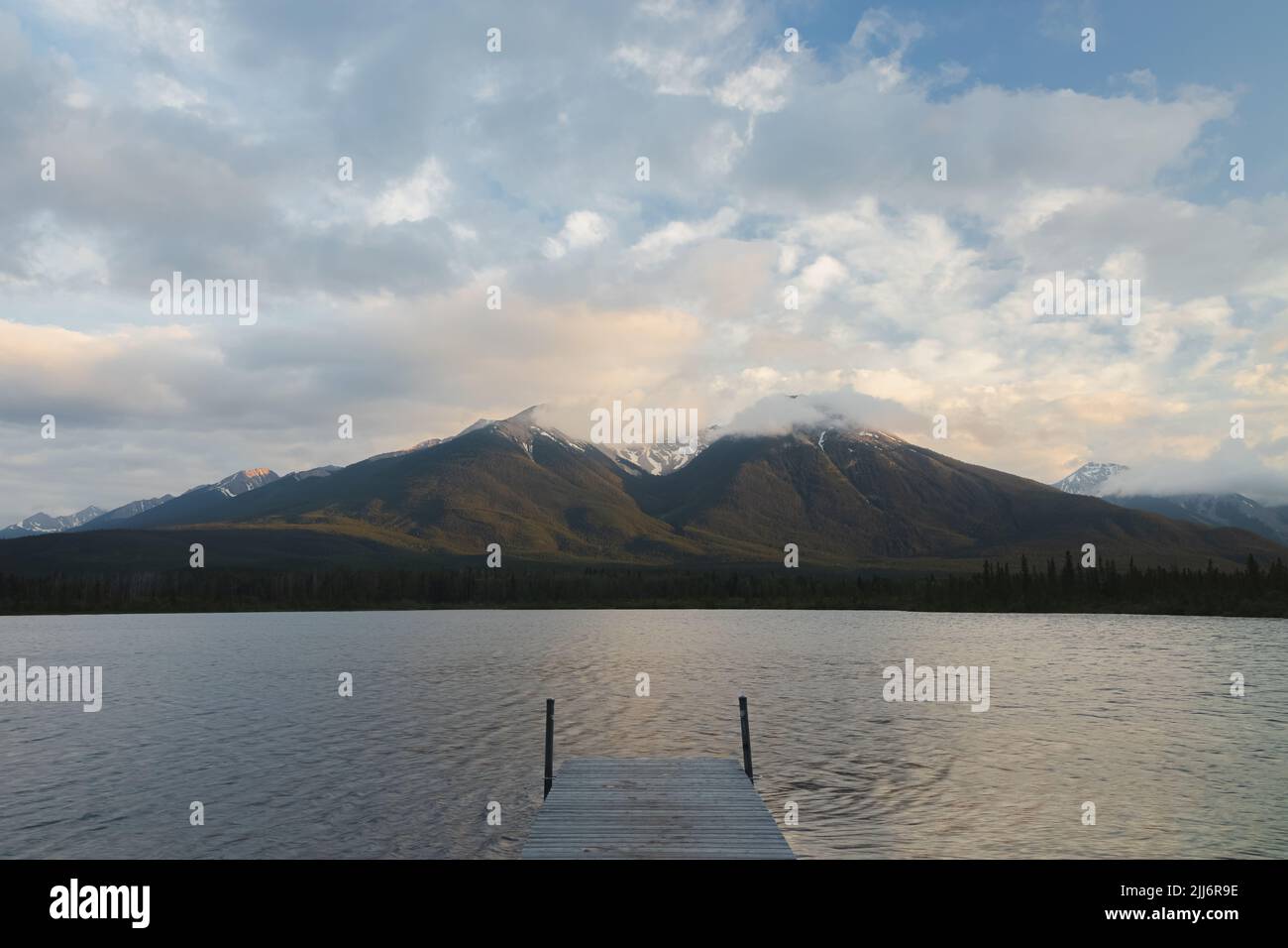 Scenic landscape view of Sundance Peak and mountain range from ...