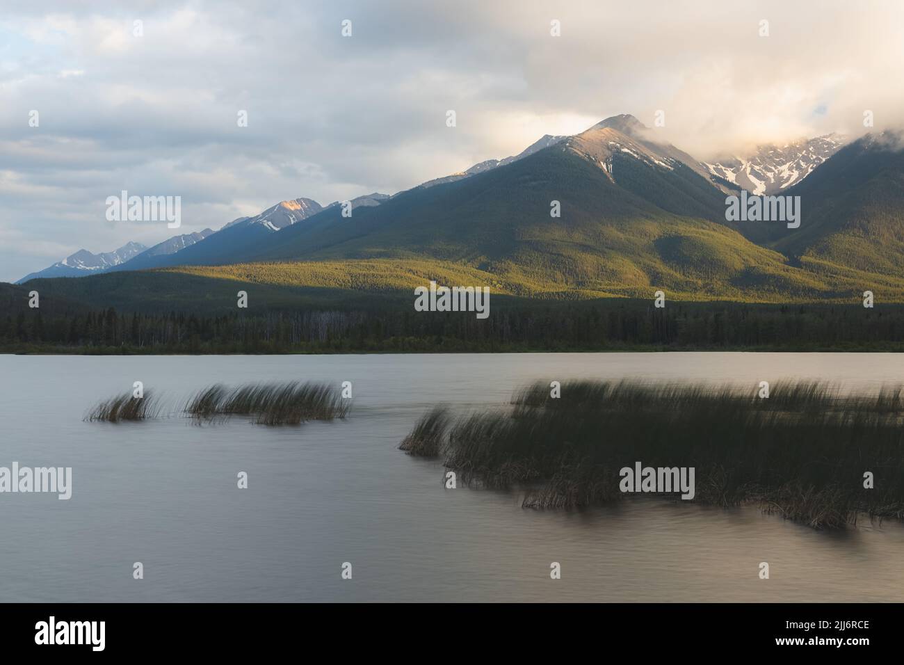 Scenic landscape view of Sundance Peak and mountain range from ...