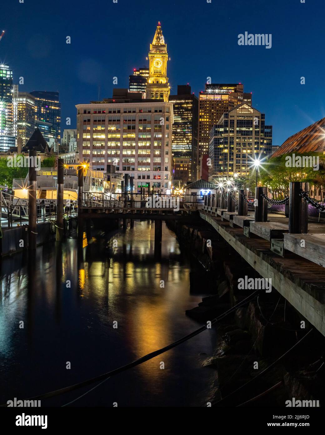 A night view of Newfoundland city in Canada Stock Photo - Alamy