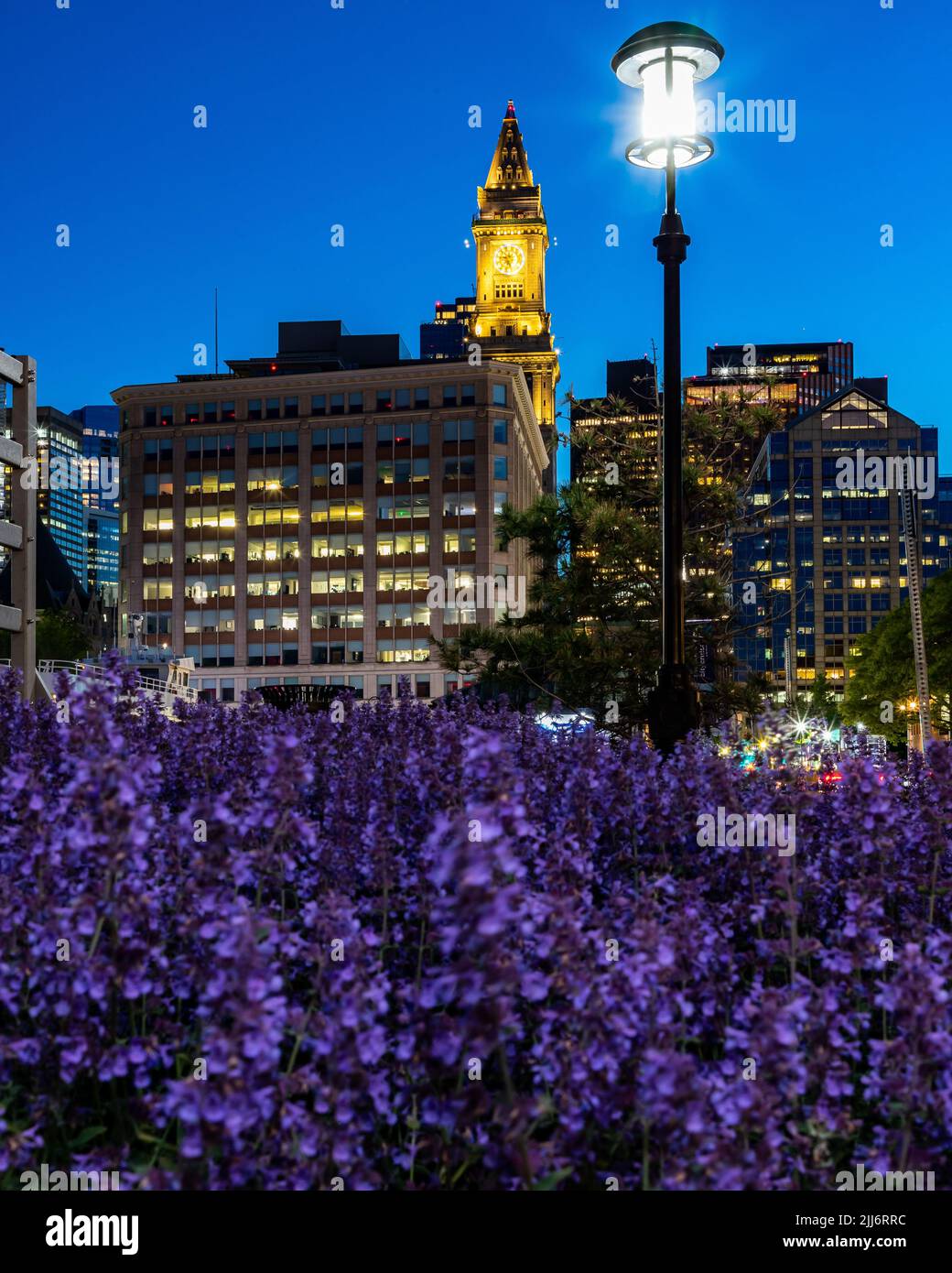 A night view of Newfoundland city in Canada Stock Photo - Alamy