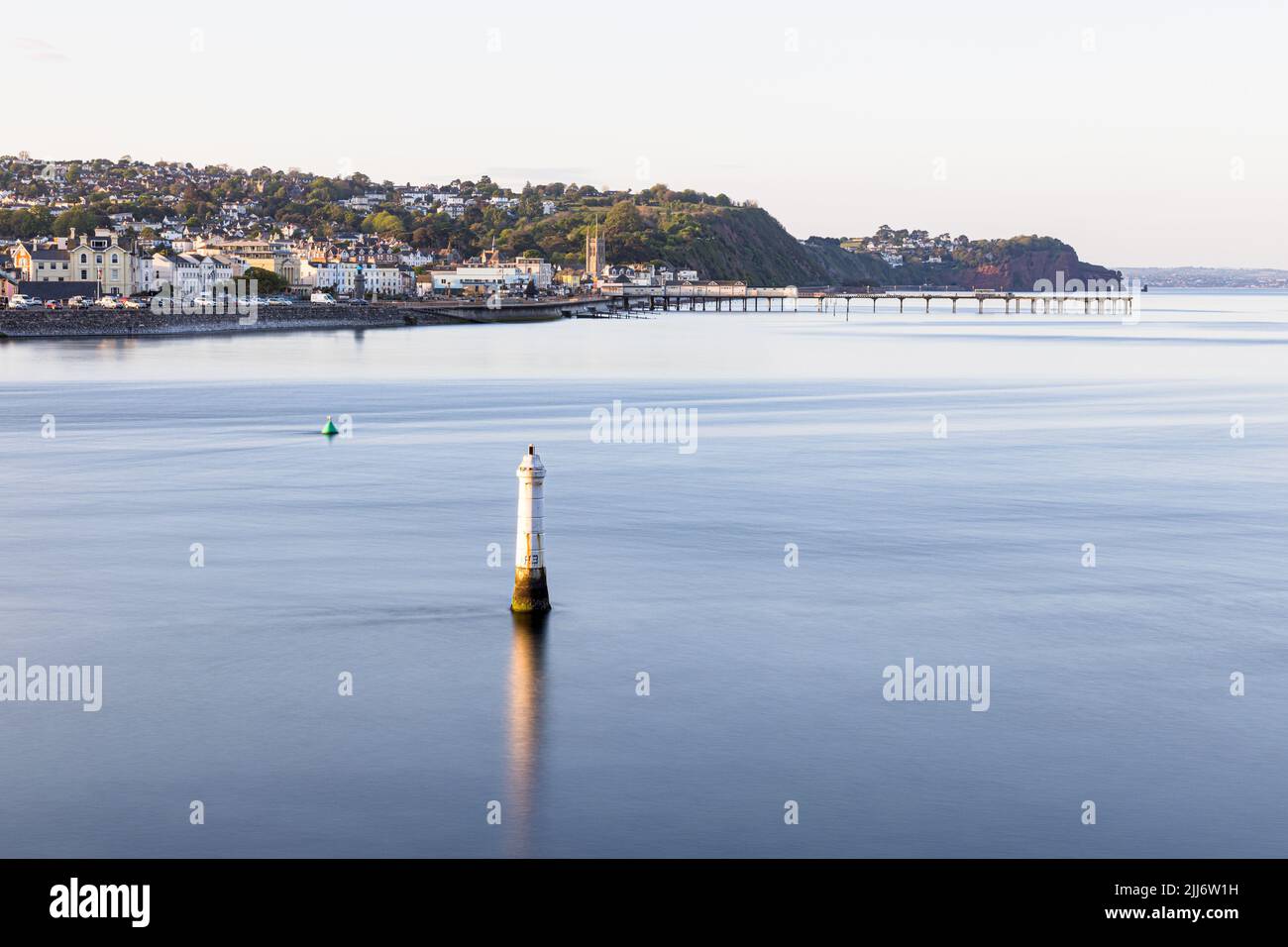 The Phillip Lucette lighthouse beacon at The Ness on the mouth of the ...