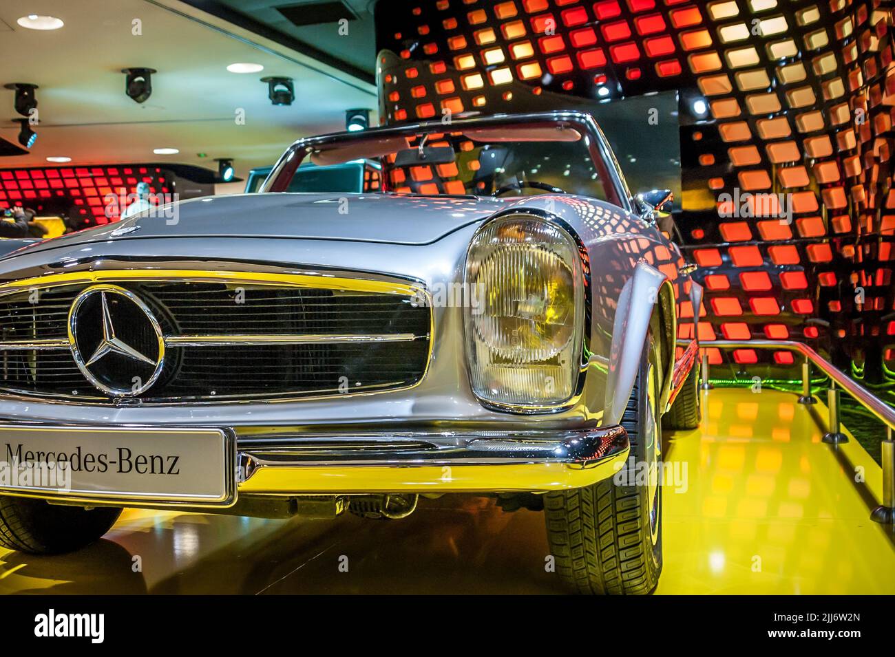 A vintage Mercedes Benz car in the museum in Paris, France Stock Photo ...