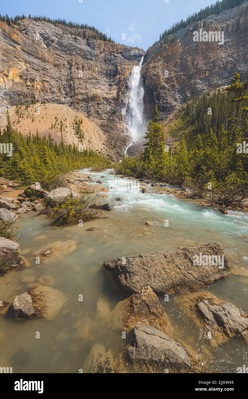 The second highest waterfall in Canada, Takkakaw Falls in an epic ...