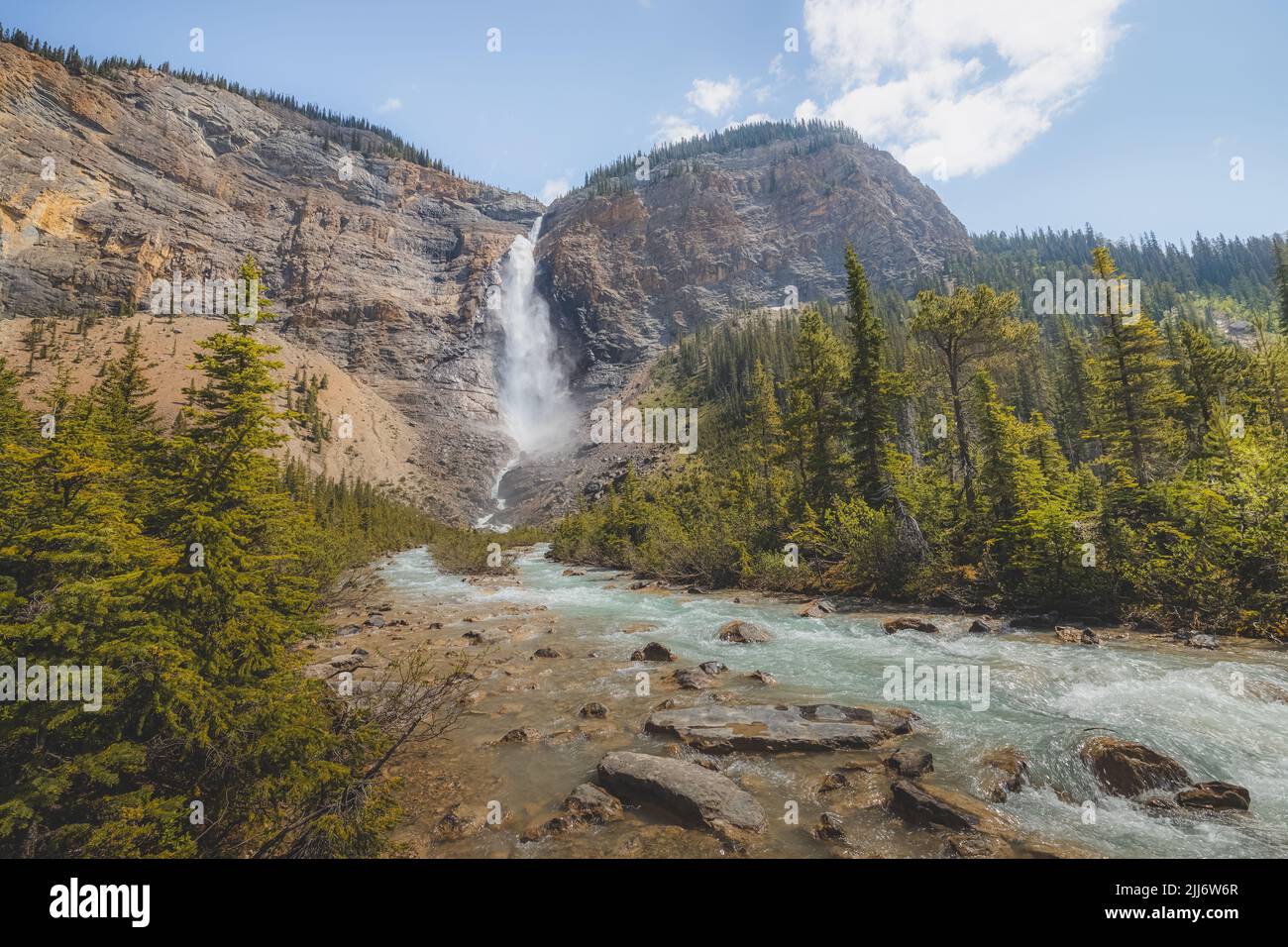 The second highest waterfall in Canada, Takkakaw Falls in an epic ...