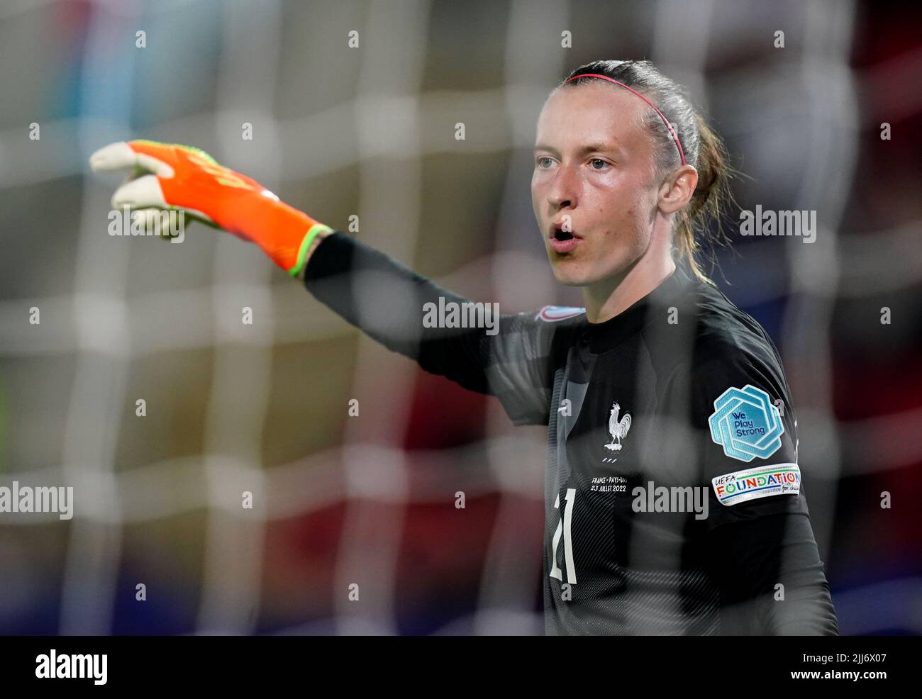 France goalkeeper Pauline Peyraud-Magnin during the UEFA Women's Euro ...