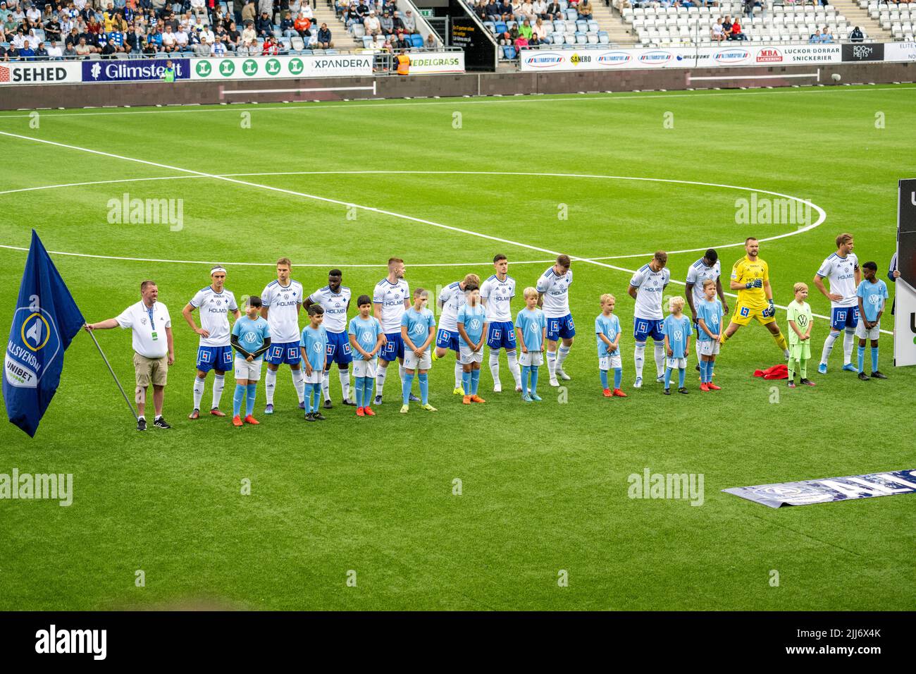 IFK Norrköping football team before the home game on July 16, 2022 at ...