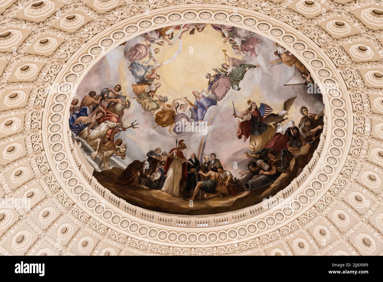 Apotheosis Of Washington Us Capitol Rotunda