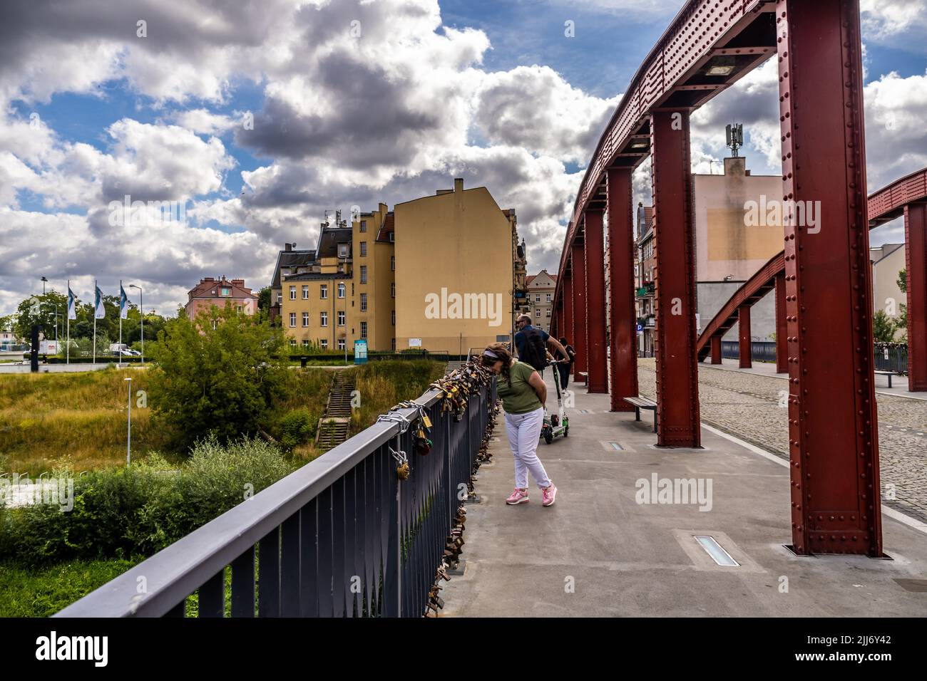 Poznan poland bridge not night not dark hi-res stock photography and ...