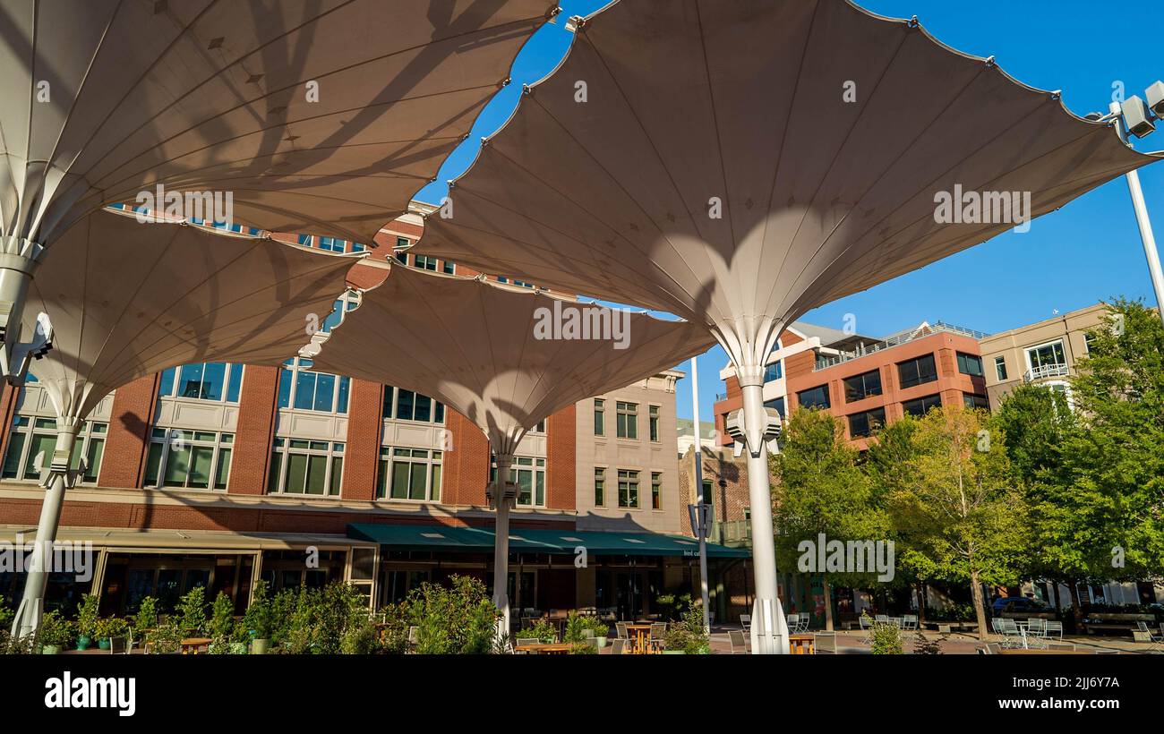 The Sundance Square in the Historic Downtown Fort Worth, TX Stock Photo ...