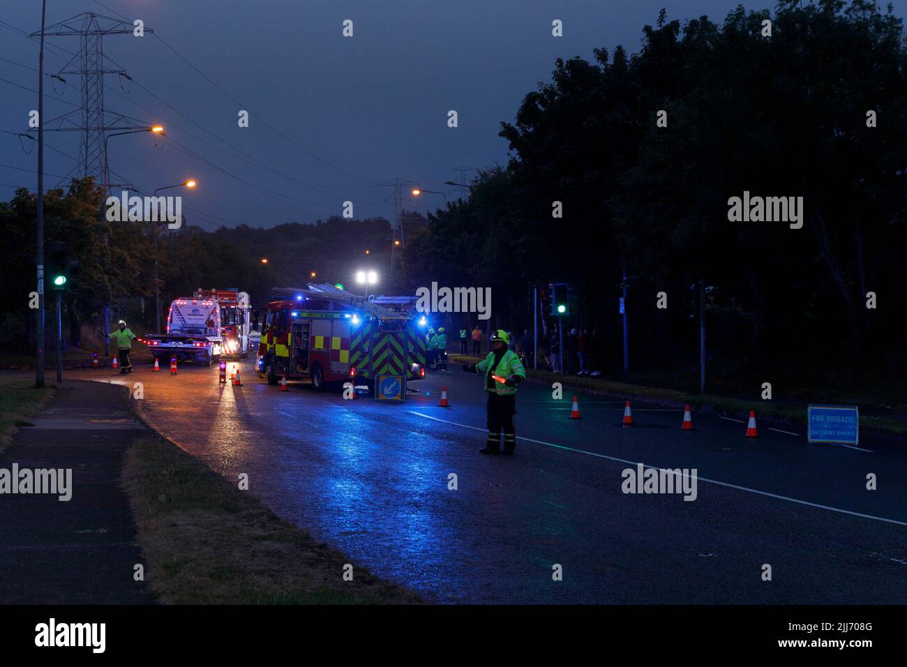 Cork, Ireland, 23rd July 2022. Multicar RTC on North Ring Road ...