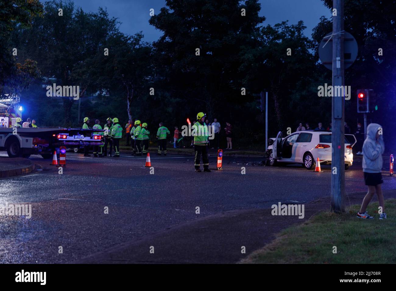 Cork, Ireland, 23rd July 2022. Multicar RTC on North Ring Road ...