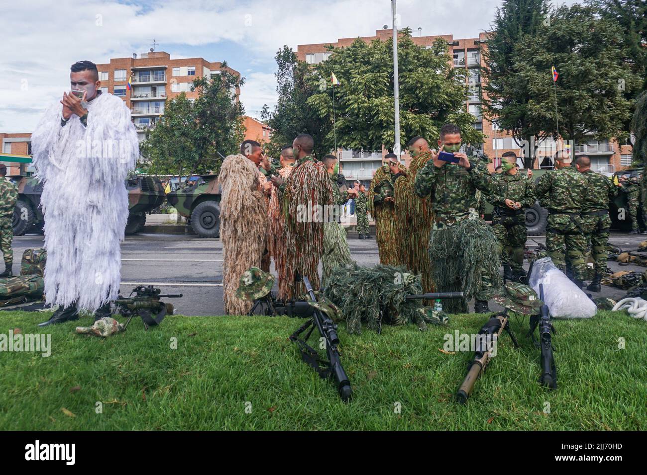 Bogota, Colombia. 20th July, 2022. Military and police parade on July ...