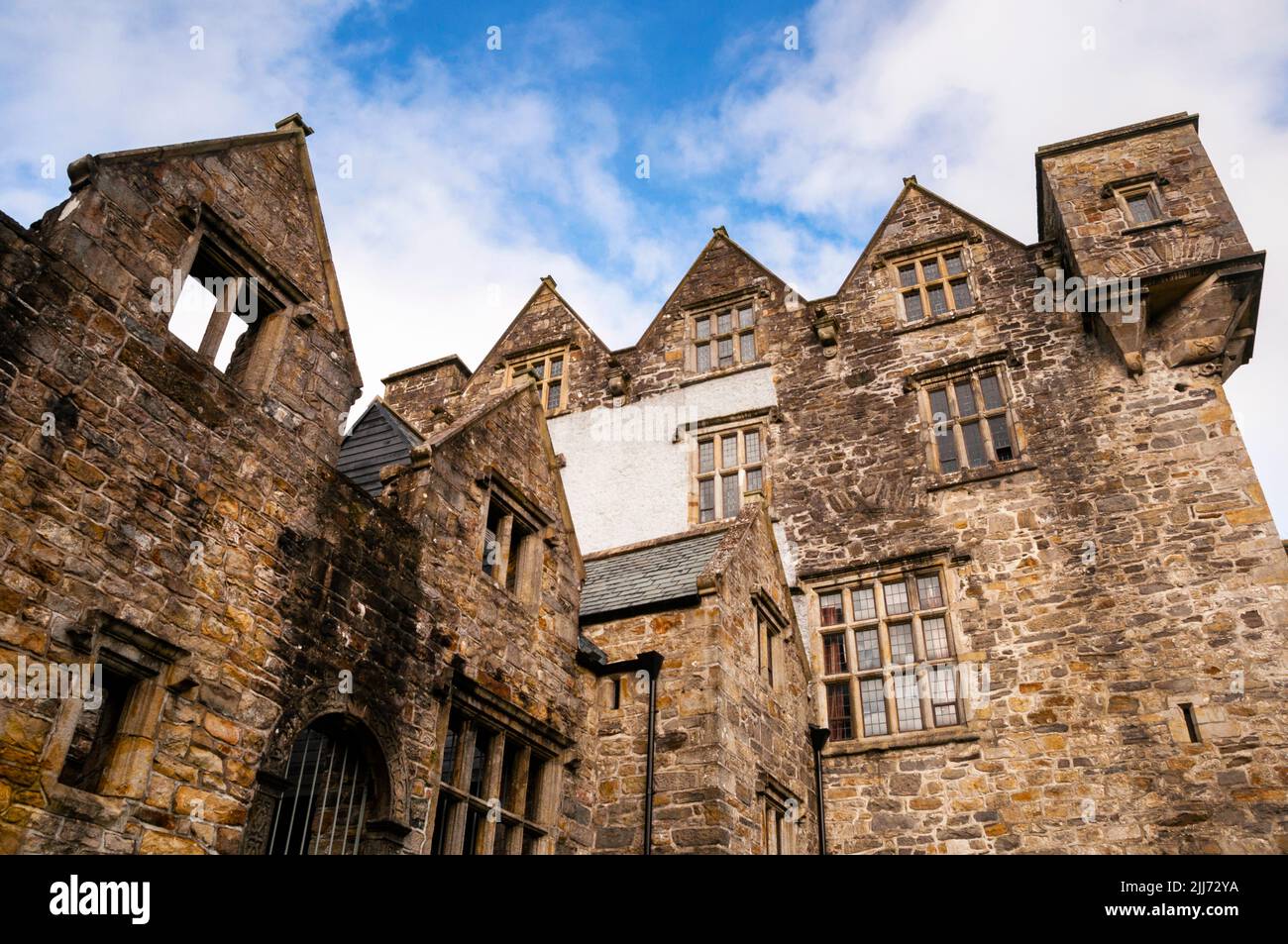 Donegal Castle and Manor House ruins in Donegal, Ireland Stock Photo ...