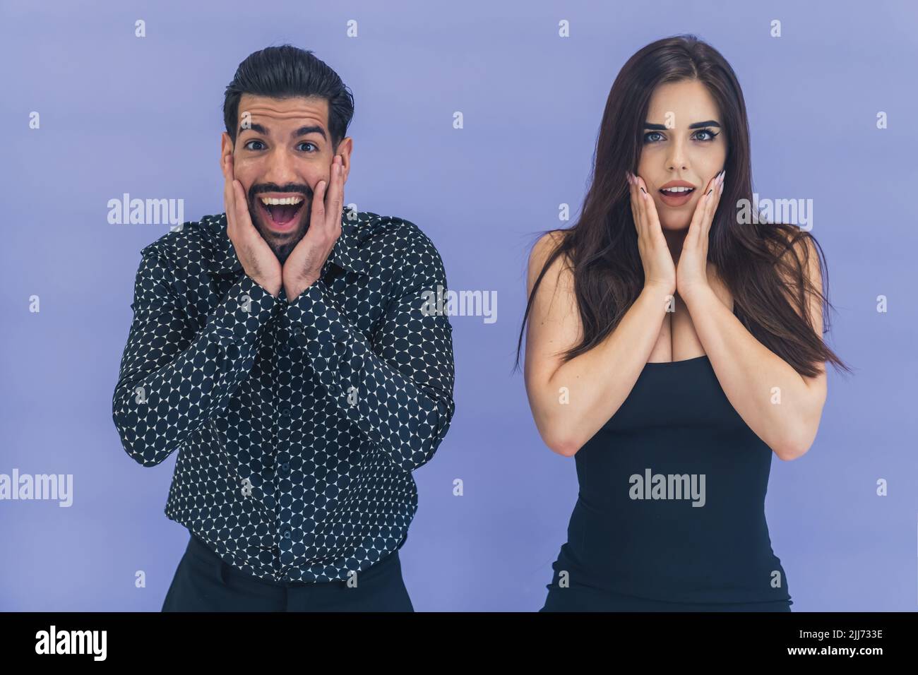 Female friends shouting standing hi-res stock photography and images ...