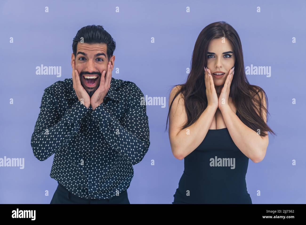 Shocked face emotional caucasian hi-res stock photography and images ...